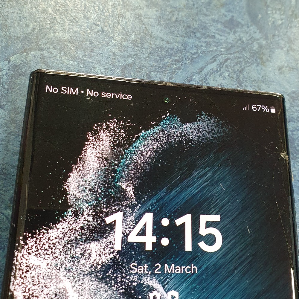 Pre-owned Samsung Galaxy S22 Ultra Cracked Screen 128GB Unlocked - Own4Less